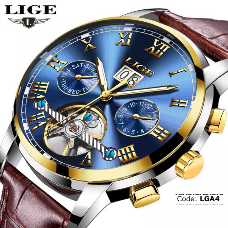 LGA4 Lige Automatic Watch for Men - RetailBD