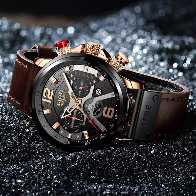 LG96C LIGE 8917 Luxury Chronograph Sport Watch For Men - RetailBD