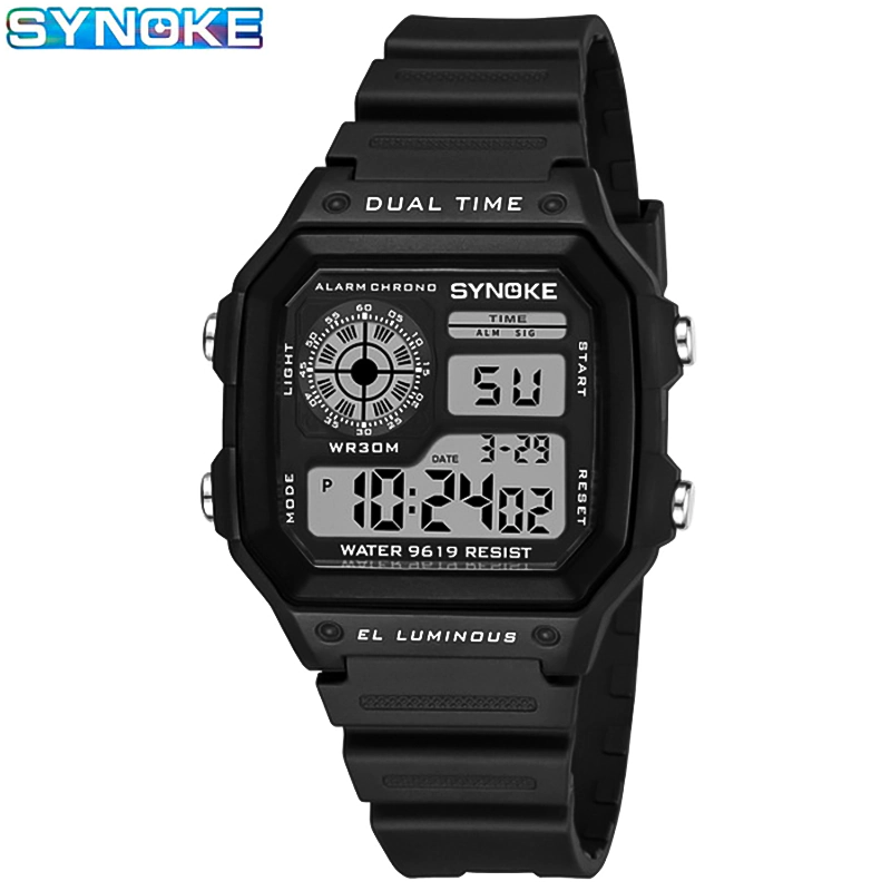K1074 SYNOKE Waterproof Digital Sports Watch for Men - RetailBD
